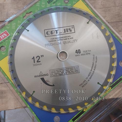 Jual OPT Mata Gergaji Belah kayu circular Saw blade TCT for Wood 12 Inch - 80 Teeth - Jakarta ...