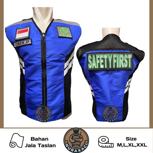 Jual Rompi Safety K3 Jaring Biru Free Nama Dada - S, HIJAU HITAM - Kab ...