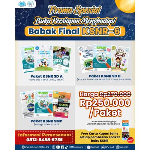 Jual PAKET A 3 Buku Sains SD Final KSNR 20 Oktober 2024 Free Permainan Sains - Kab. Bogor - KPM ...