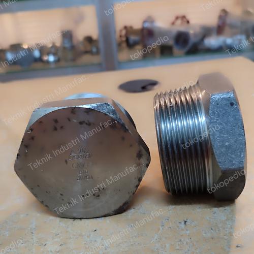 Jual Hex Plug Besi class 3000 / Plug Class 3000 Besi 21/2" inch ...