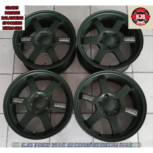 Jual VELG RACING SECOND MODEL VOLK RAYS RING 16 LEBAR 7 RATA LOBANG PCD 5X114.3 OFFSET 38 COCOK ...