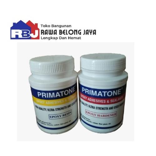 Jual Lem Epoxy Primatone Set / Primatone Lem Epoxy Hardener + Resin ...