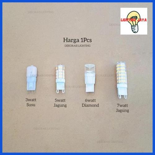 Jual LIGHTING JAYA Lampu halogen led kaki G9 220volt white warm white ...