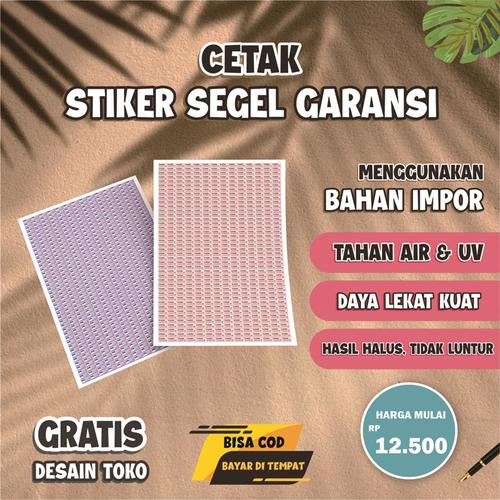 Jual Stiker Segel Garansi Pecah Telur - Lingkaran 1x1cm - Kab ...
