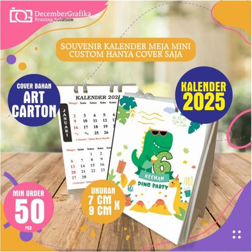 Jual SOUVENIR KALENDER MINI 2025 // KHITANAN // ULTAH // AQIQAH ...