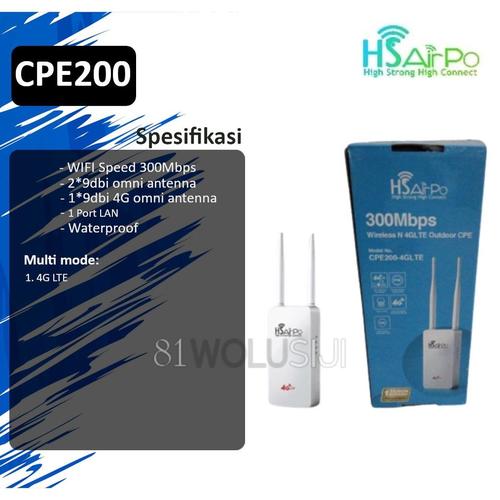 Jual Hsairpo Cpe200 Outdoor 4G Lte & Wireless N 300Mbps 2.4Ghz Router ...