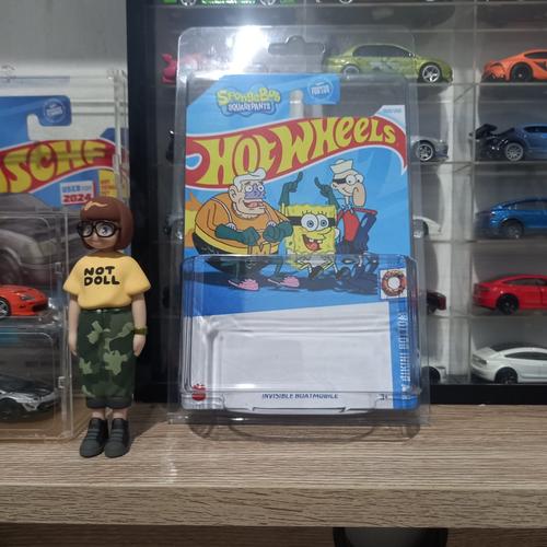 Jual Custom Card Invisible Boatmobile Spongebob Squarepants Hot Wheels ...