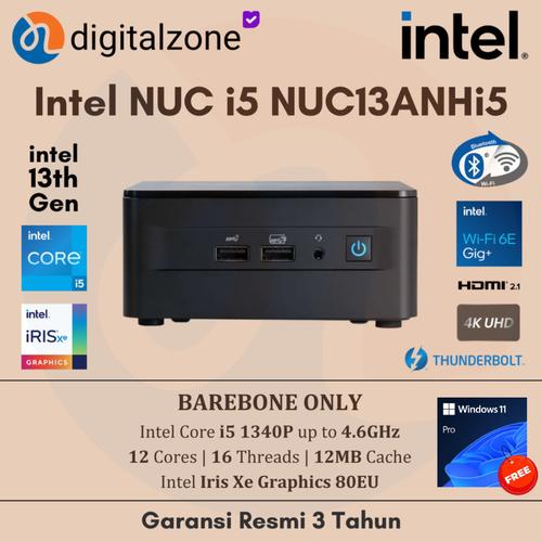 Promo Intel NUC i5 1340P Intel NUC Gen 13 1340p i5 NUC13ANHi5 Intel NUC - 16/512 NVMe Cicil 0% ...