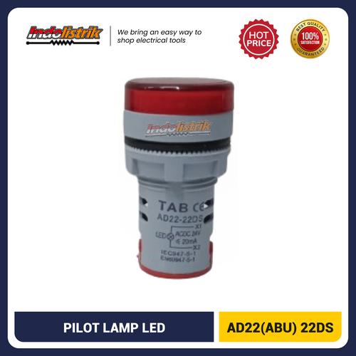 Jual Pilot Lamp LED TAB 22mm AD22(ABU) 22DS 24V AC/DC Merah - Jakarta Pusat - INDOLISTRIK ...