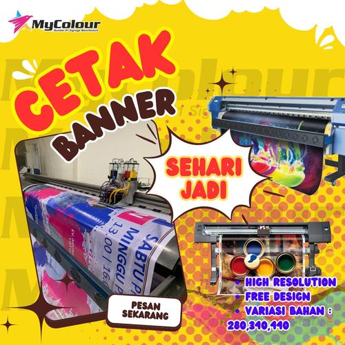 Jual Mycolour custom banner / spanduk flexi 280 - 340 - 440 - 280gsm ...