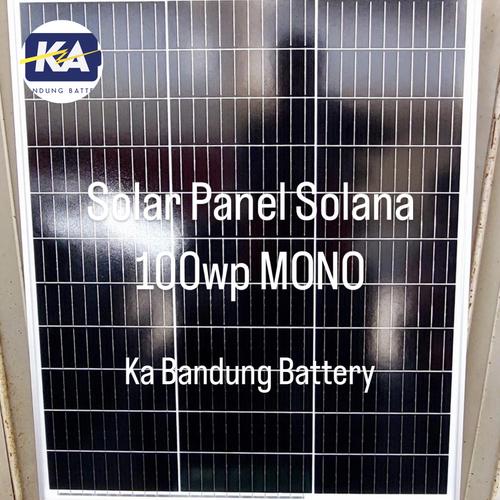 Jual Solar panel surya cell module solana 100wp 100 wp mono 12v 12 v ...
