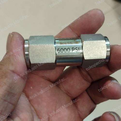 Jual Check Valve 1" inch Drat NPT Stainless ss316 Class 6000psi ...