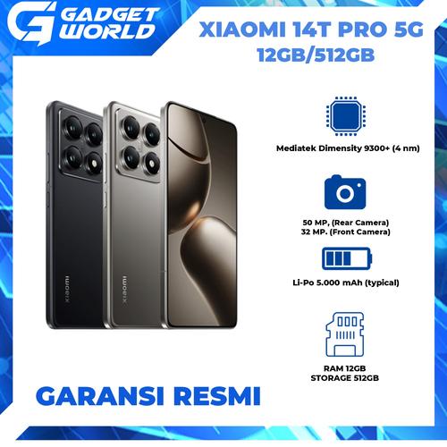 Promo Xiaomi 14T Pro 5G 12/512GB Garansi Resmi Xiaomi Indonesia - Black ...