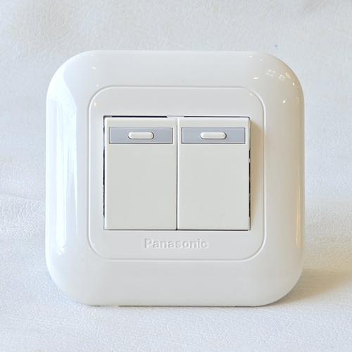 Jual PANASONIC SAKLAR SERI / DOUBLE MATA KECIL 1 GANG LEBAR WIDE SERIES ...