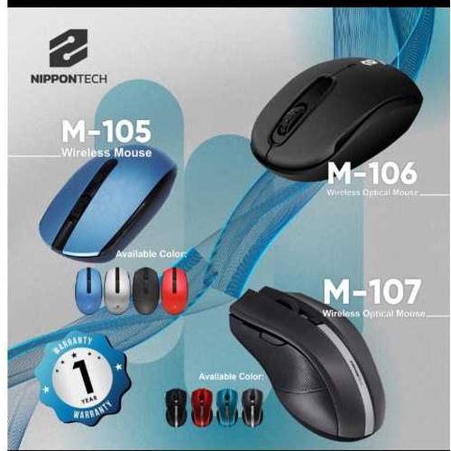 Jual Mouse Wireless NIPPONTECH M100 Series - Hitam - Jakarta Pusat ...