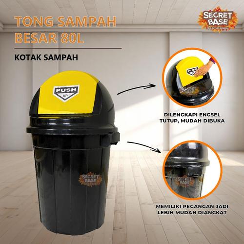 Jual terbaru TONG SAMPAH BESAR 80L - Tempat Sampah Besar Luar Rumah ...