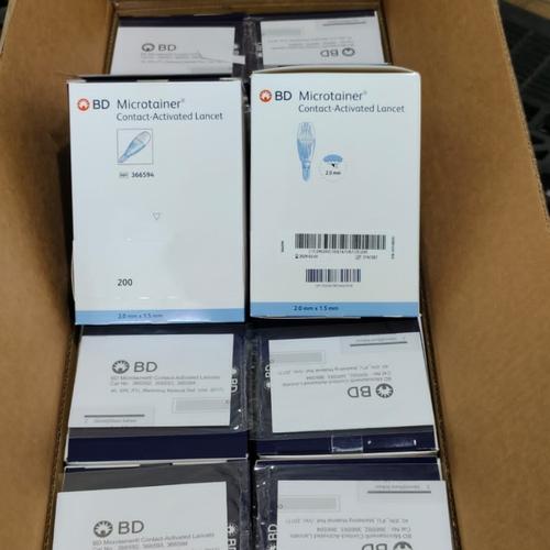 Jual BD microtainer contact activated blue lancet isi 200 / bd ...