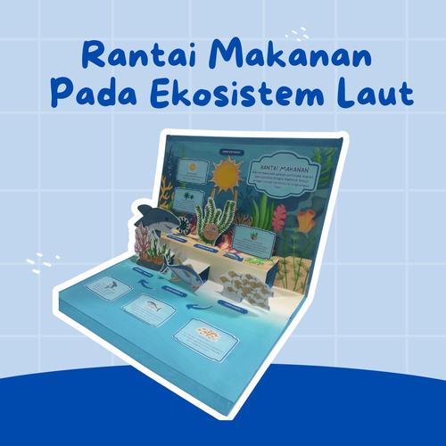Jual pop up book ekosistem laut/ digital file / prakarya sekolah / baca ...