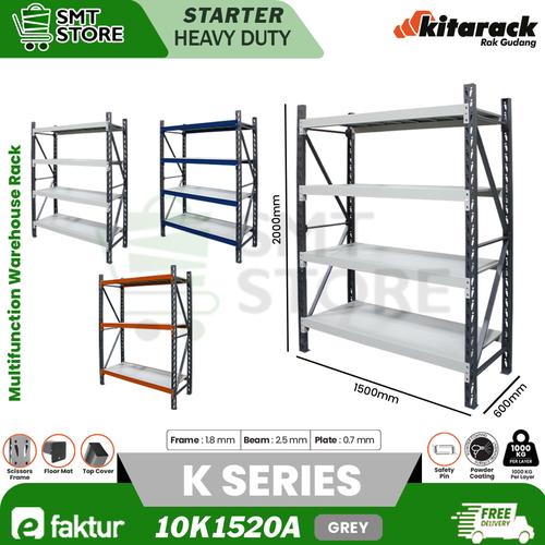 Jual KITARACK 10K1520 Starter Rak Gudang Frame Abu 1500 x 600 x 2000 ...