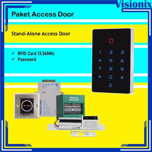 Jual Paket Access Control Kartu RFID 13.56MHz Standalone Access Door ...
