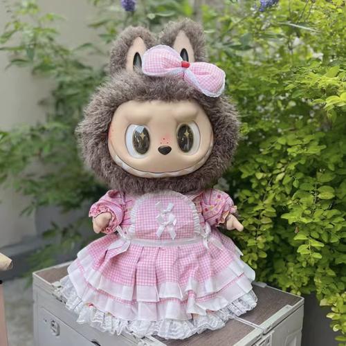 Jual The Monsters Zimomo Boneka Labubu 58cm Baju Pink Dress Outift ...