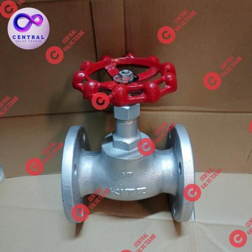 Jual Globe valve KITZ 3/4" Inch Flange Jis 10k Cast Iron fcd-s DN20 ...