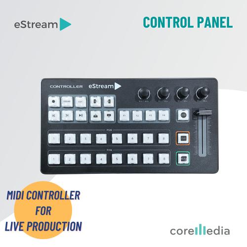 Jual eStream Control Panel 8 Channel Midi Controller for Software vMix ...