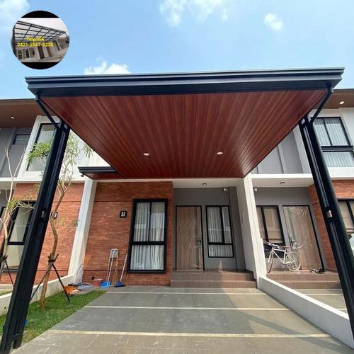 Jual plafon PVC mewah kanopi atap alderon lapis plafon PVC canopy model ...