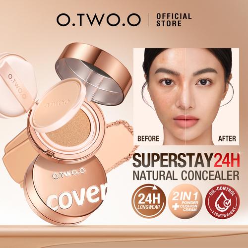 Promo O.TWO.O 2 IN 1 Cushion Foundation & Setting Powder All Day Soft ...