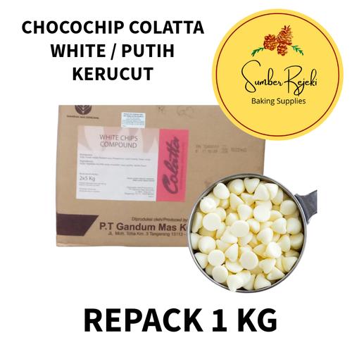 Jual Colatta Chocochip / Choco Chip Warna Putih Bentuk Kerucut 1 KG ...