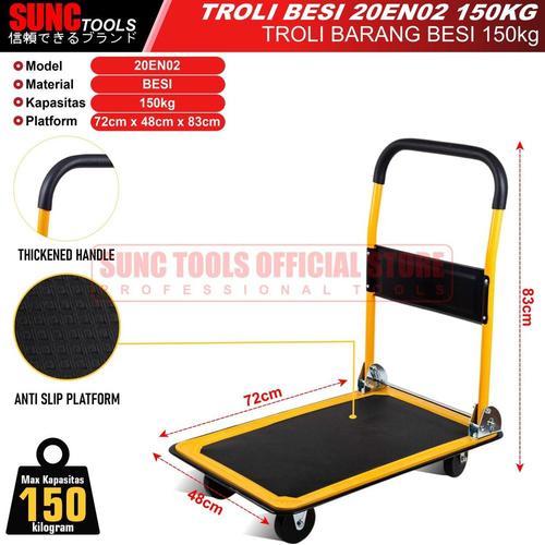 Jual READY!!! Platform Hand Truck Tolley Troli Barang Trolli BESI 150kg by SUNC TOOLS - Jakarta ...