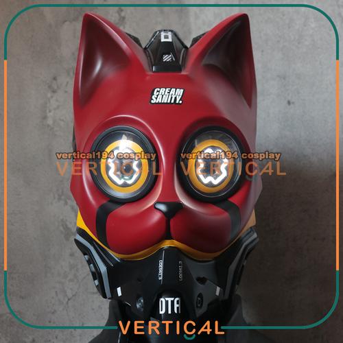 Jual TECHWEAR MASK CYBERPUNK NEO NEKO CAT HELMET TECH WEAR COSPLAY ...