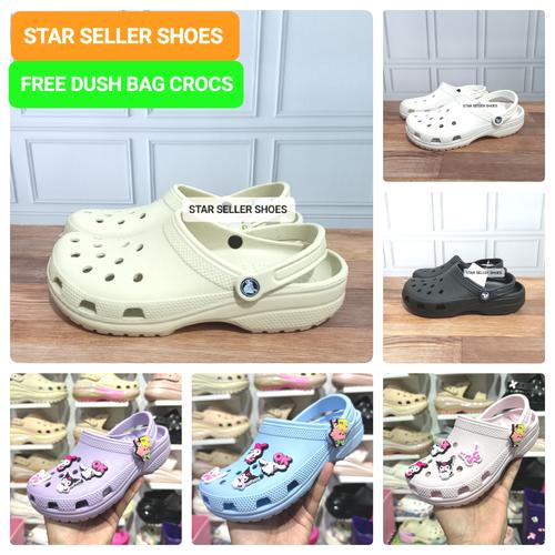 Jual Sandal Crocs Wanita Original Classic Clog - Biru sky, 38 - Jakarta ...
