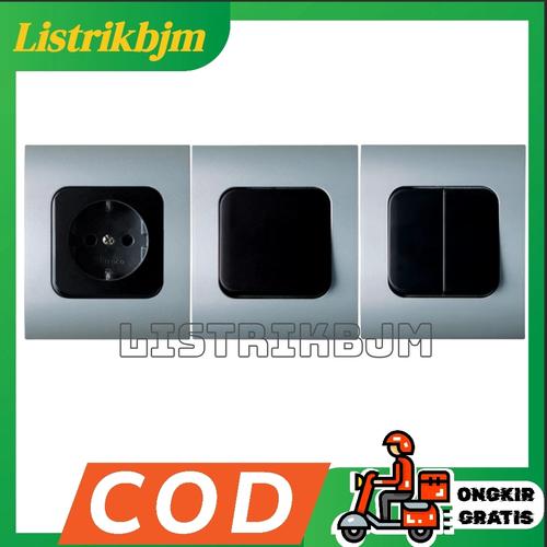 Jual BROCO INTEGRA SILVER STOP KONTAK SERI ENGKEL SAKLAR TANAM INBOW ...