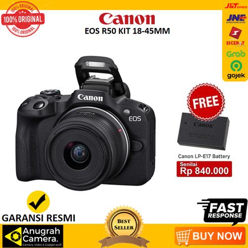 Jual Canon EOS R50 kit 18-45mm Mirrorless Camera EOS R 50 18-45 mm ...