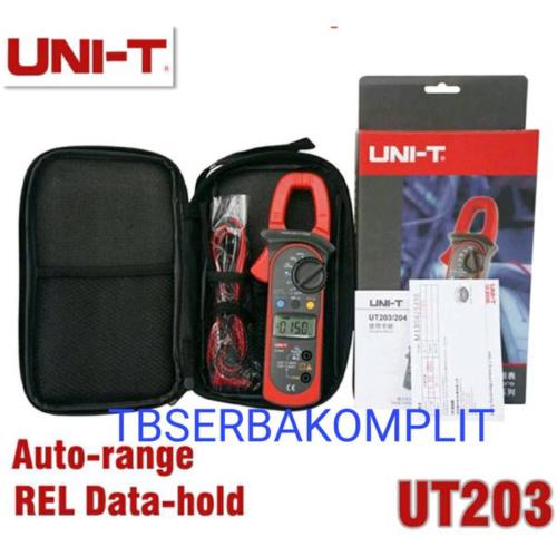 Jual UNI-T UT203 Digital Clamp Meter AC DC 400A UT-203 Tang Amper ...