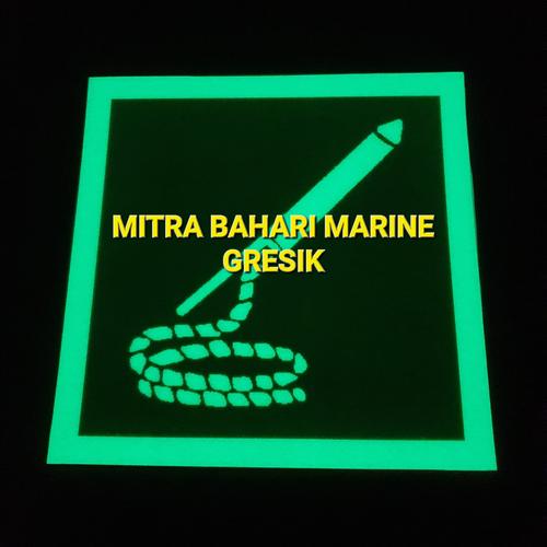 Jual Stiker IMO Symbol Line Throwing Appliance Uk. 15x15Cm IMPA 334118 ...