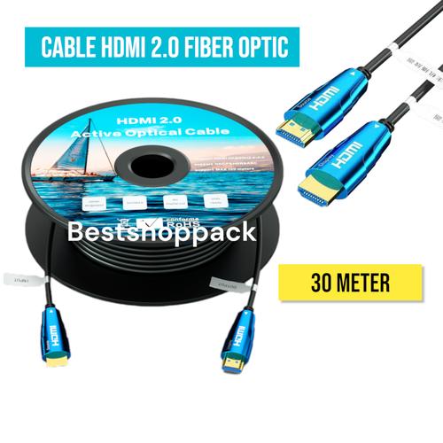Jual Kabel Hdmi 30 Meter Fiber Optic Active Version 2.0 Support 4K - Jakarta Pusat ...