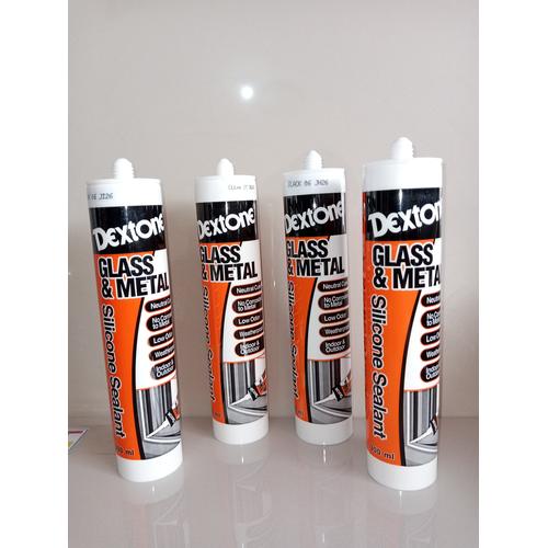 Jual Lem Sealant Botol Black Dextone Neutral / Lem Kaca Hitam Dextone ...