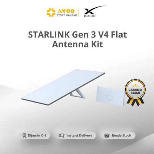 Jual Starlink Standard Internet Kit Satellite Antenna Gen 3 V4 & Wi-Fi ...