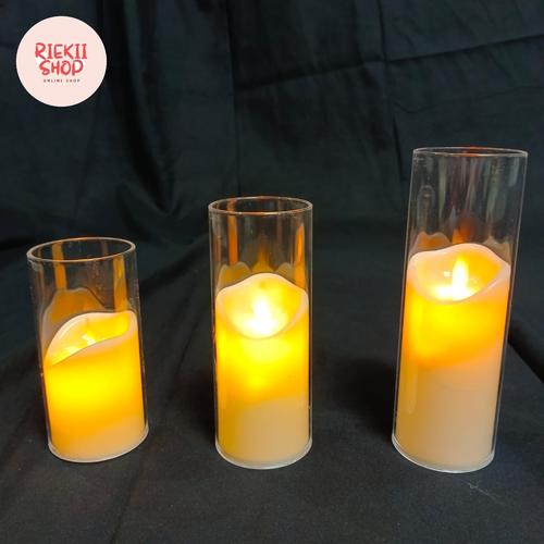 Jual Lilin elektrik LED premium hias korea aesthetic lilin natal lilin ...
