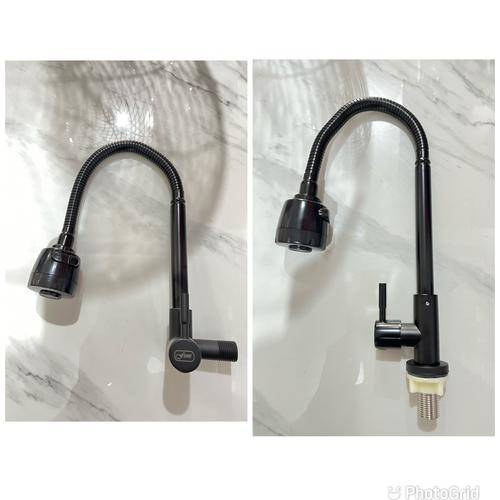 Jual Kran cuci piring | kran sink model fleksibel warna hitam - MEJA ...