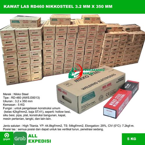 Jual NIKKO STEEL kawat las rd460 3,2mm x 350mm nikkosteel/welding ...