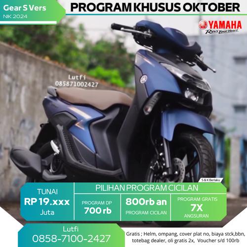 Jual Yamaha Mio Gear S Version Biru / Gear S Biru / Gear S Biru Matte ...