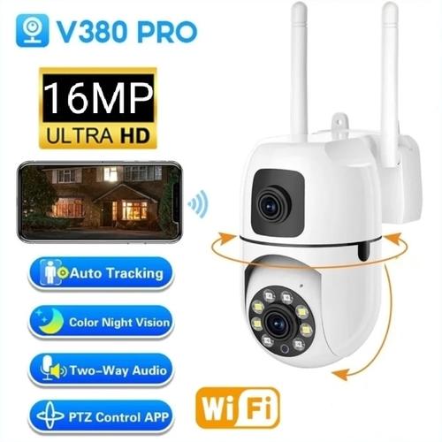 Promo IP CAMERA NEW V380 PRO WIFI CCTV 16MP DUAL LENS/DUAL SCREEN PTZ ...