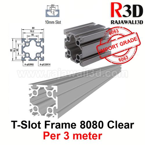 Jual T Slot Aluminium Profile Extrusion Frame TSlot 8080 per 3 Meter ...