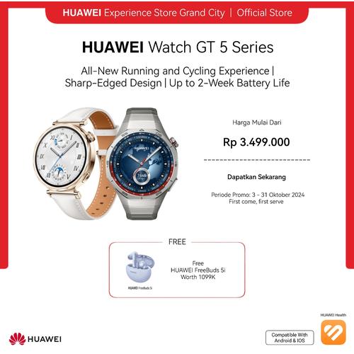 Jual HUAWEI Watch GT 5 Series | Geometric Aesthetic Design | Pro-level ...