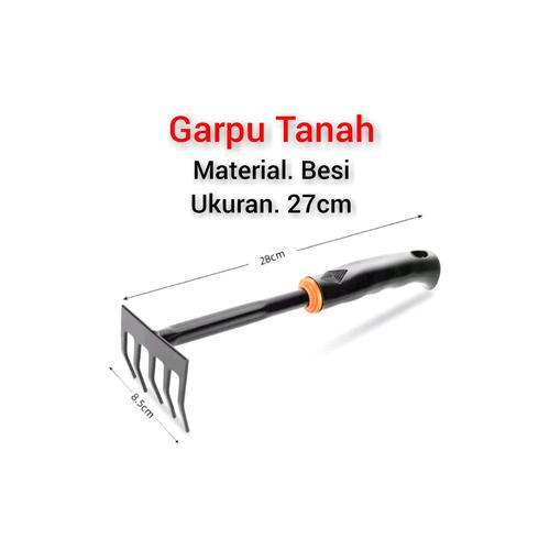 Jual Garpu Tanah Garukan Besi Gagang Karet 2 In 1 Sekop Taman Pacul ...