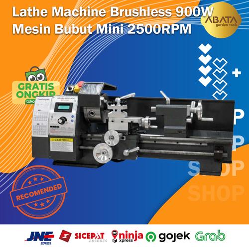 Promo Mesin Bubut Mini Lathe Machine 900W Brushless 2500RPM Mesin Bubut ...