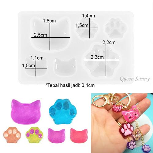 Jual Cetakan Resin Kucing Cat Paw Tapak Cakar Kaki Kucing Mold Clay ...